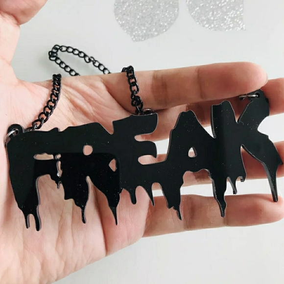 Jewelry | Freak Statement Chain Pendant Necklace Goth | Poshmark